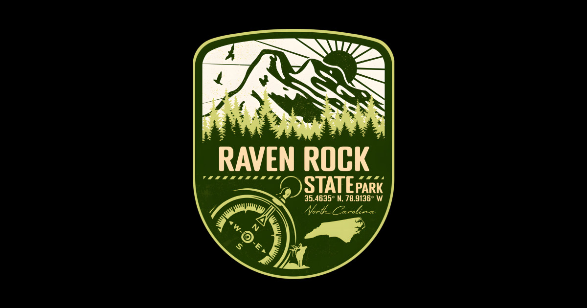 Raven Rock State Park North Carolina - Raven State Park - Pin | TeePublic