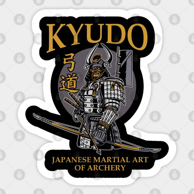 KYUDO JAPANESE ARCHERY - Samurai Warrior - Sticker | TeePublic