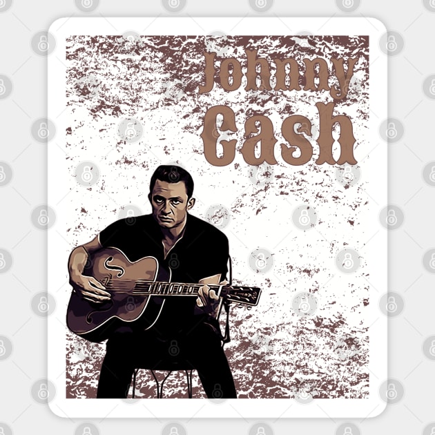 Johnny Cash, 1950s - Johnny Cash - Sticker | TeePublic