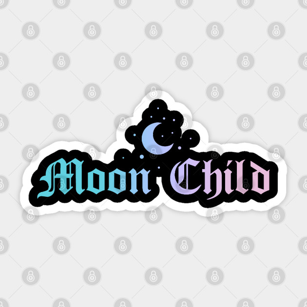 Moon Child - Pastel Goth - Sticker | TeePublic