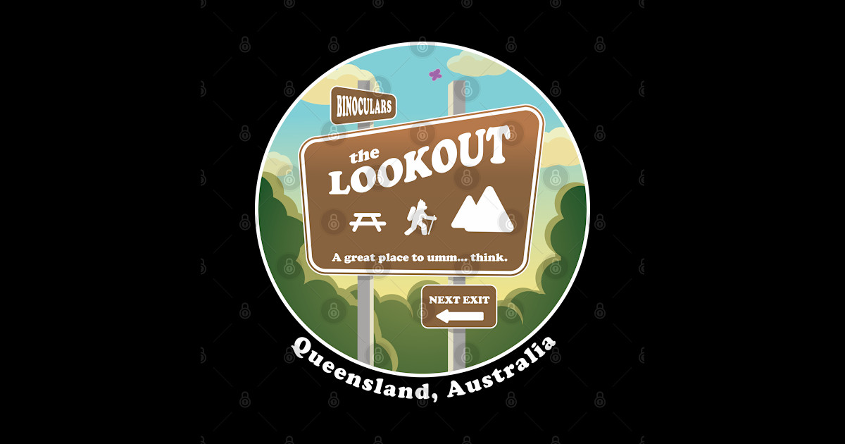 The Lookout Sign - Bluey - Sticker | TeePublic
