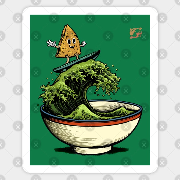 Guacagawa Salsa Wave - Guacamole - Sticker | TeePublic