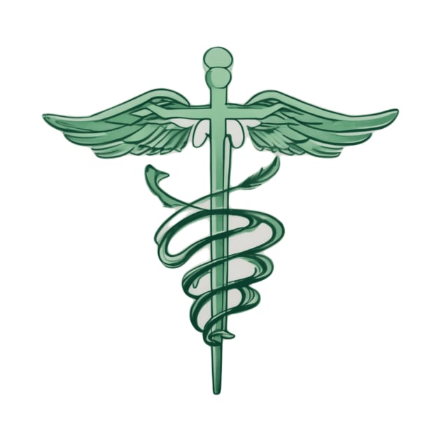 Caduceus Pastel Green Shadow Silhouette Anime Style Collection No. 204 ...