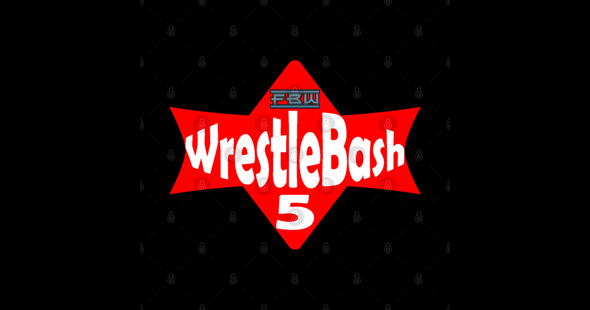 FBW WrestleBash 5 Logo - Wrestling - Sticker | TeePublic