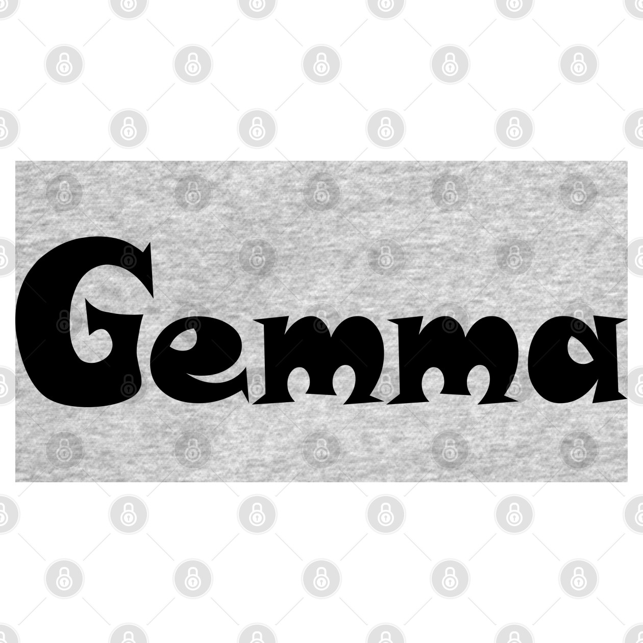Gemma Name Design - Cute Font, Minimalist, with Black Lettering ...