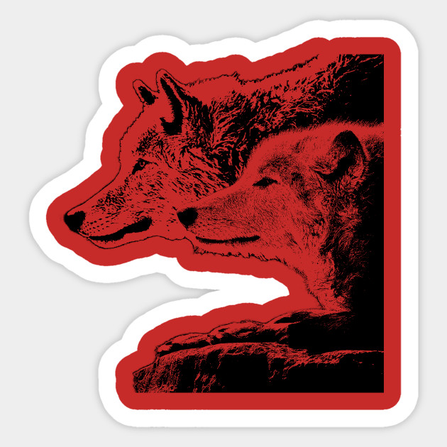 wolves - Wolves - Sticker | TeePublic