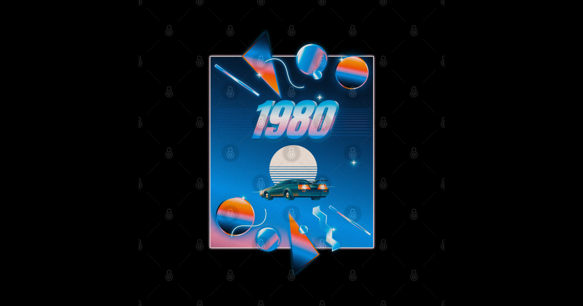 1980s retro outrun design - 80s - Posters and Art Prints | TeePublic