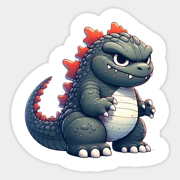 Cute Godzilla - Godzilla - Sticker | TeePublic