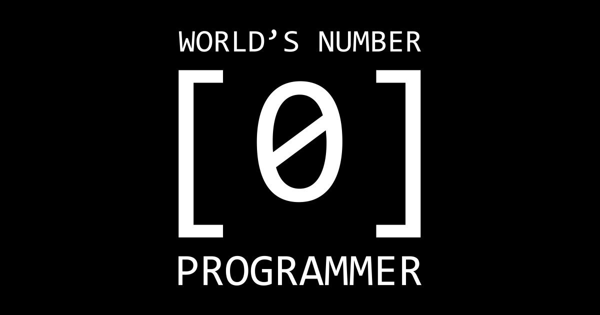 World number 0 Programmer - World Number - Sticker | TeePublic