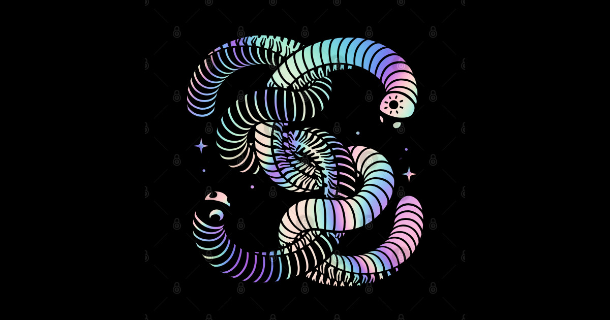 Duality Millipedes - Rainbow - Insect - Sticker | TeePublic