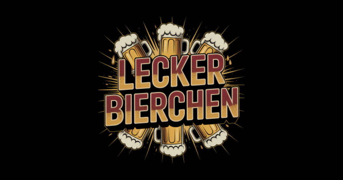 Lecker Bierchen - Funny Deutsche Memes - Lecker Bierchen - Sticker ...