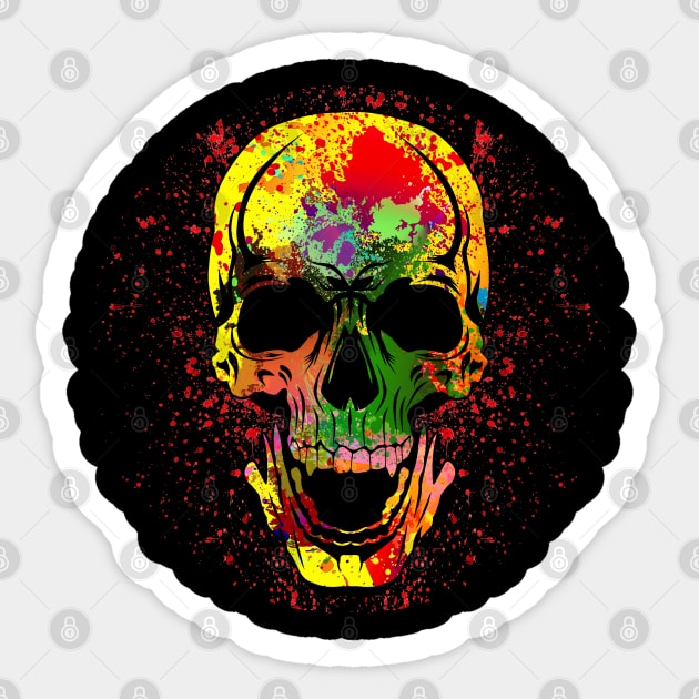 skull design colour