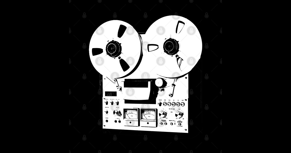 Reel to Reel Audio Player - Audiophile - Sticker | TeePublic