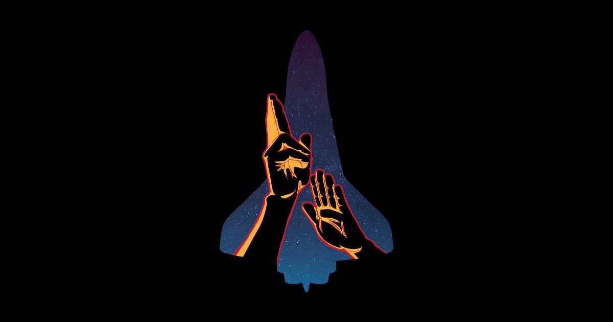 Rocket Hands - Deaf Culture - T-Shirt | TeePublic