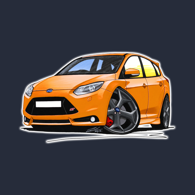 Ford Focus (Mk3) ST Orange - Focus St - Long Sleeve T-Shirt | TeePublic