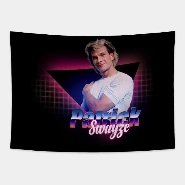 Patrick Swayze - Retro 80s Styled Fanart Design - Patrick Swayze ...