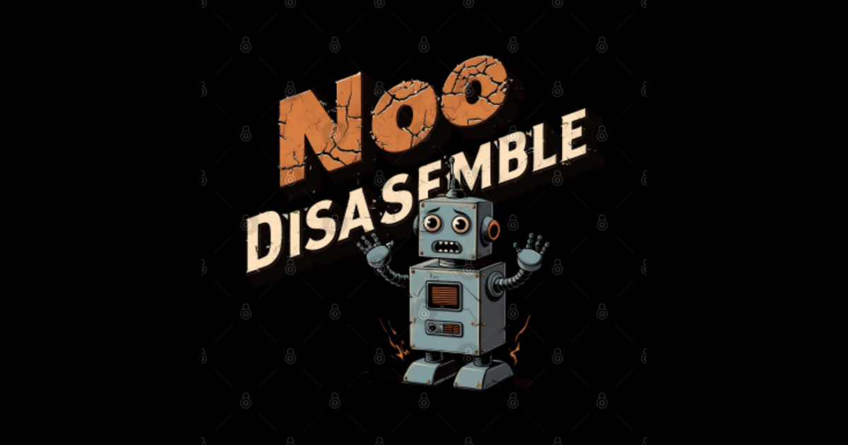No Disassemble - No Disassemble - Sticker | TeePublic