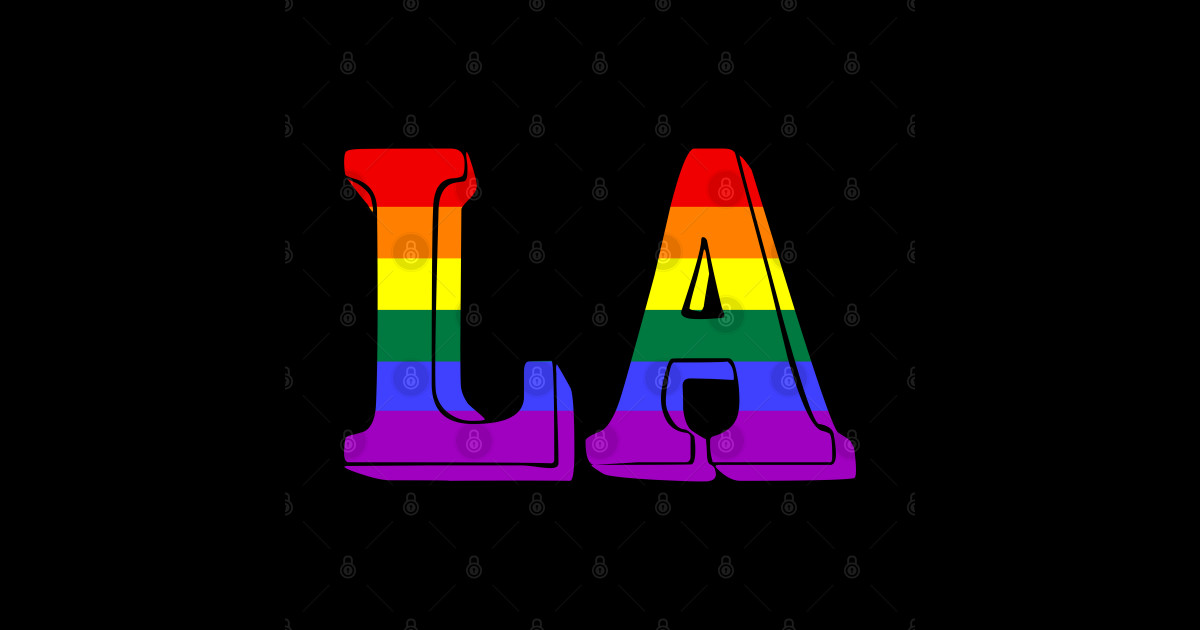 LA Pride Flag LGBTQ Parade - Los Angeles - Posters and Art Prints ...