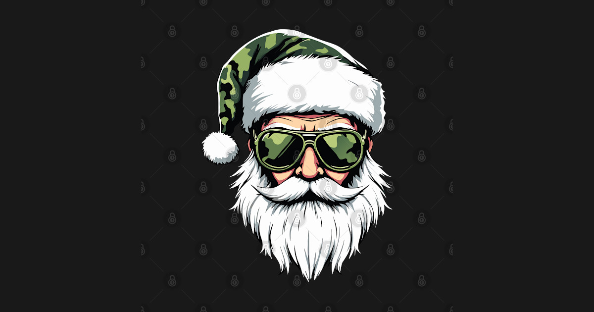 Santa Claus Camouflage - Camouflage - T-Shirt | TeePublic