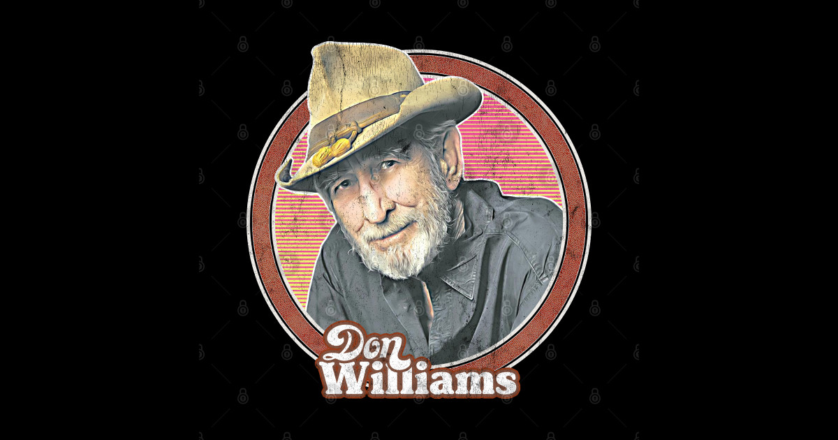 Don Williams / Retro Style Fan Design - Don Williams - Sticker | TeePublic