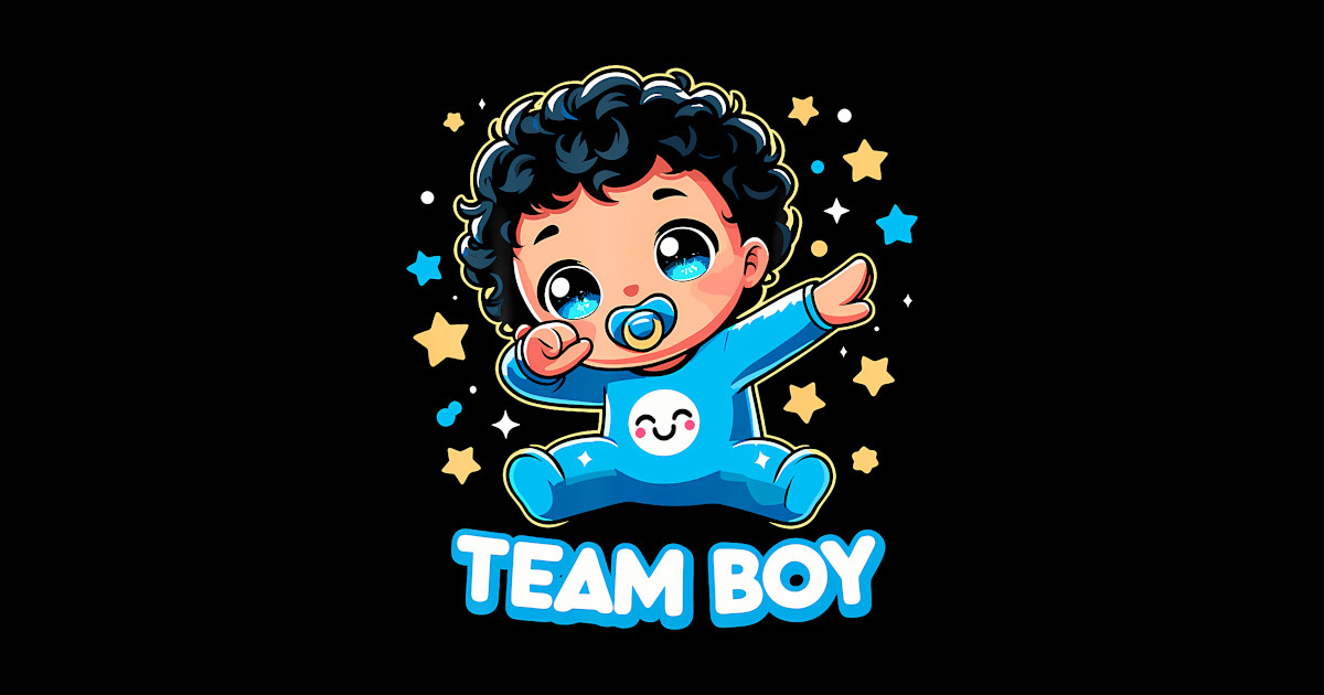 Team Boy Baby Gender Reveal Party Announcement - Team Boy Baby Gender ...