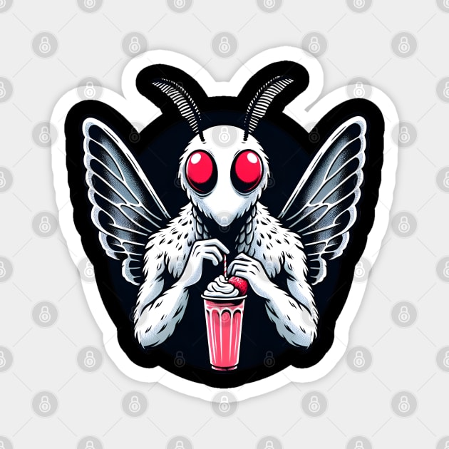 Cute Mothman Anime Kawaii Milkshake Cryptids Mothman - Moth Man ...