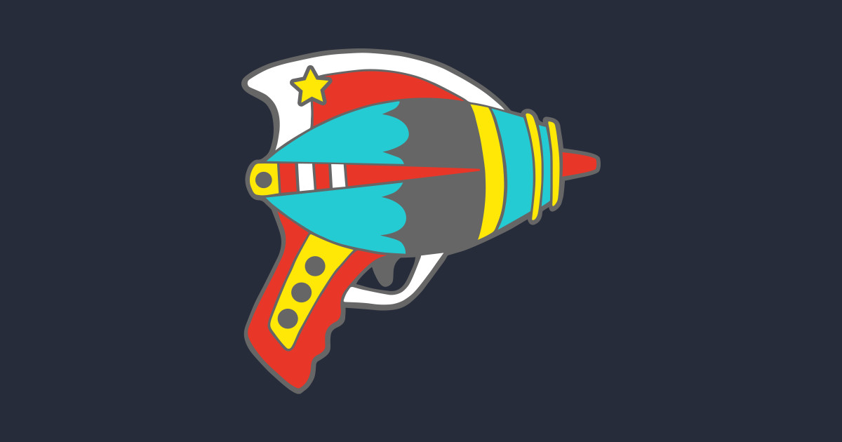 Rad Retro Ray Gun - Vintage Ray Gun - T-Shirt | TeePublic