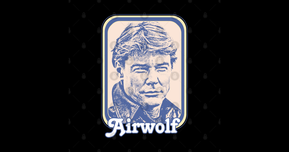 Airwolf /// Retro 80s Style - Airwolf - Sticker | TeePublic
