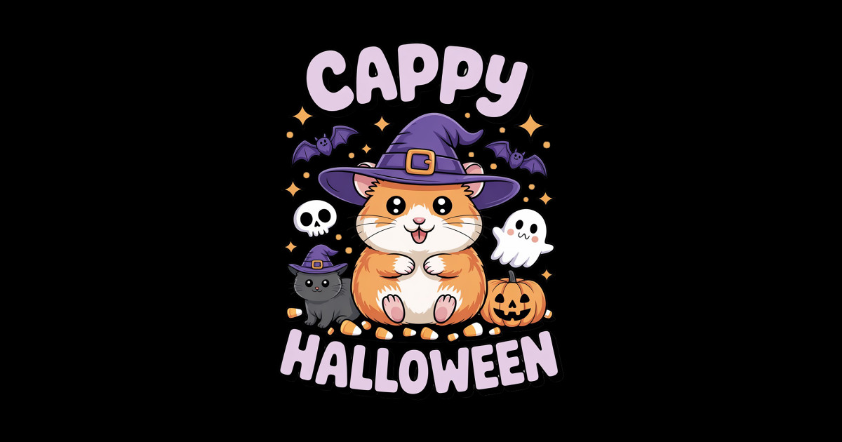 Cappy Halloween Cute Capybara Halloween - Halloween - Sticker | TeePublic