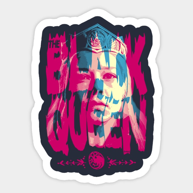 The Black Queen - Series - Sticker | TeePublic