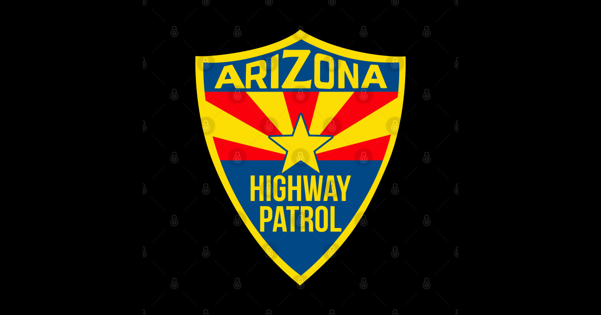Arizona Highway Patrol trooper sheild badge patch emblem v2 flat ...