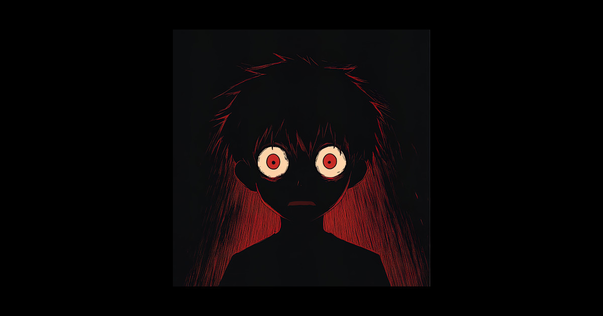 Afraid | Anime style - Afraid - Sticker | TeePublic