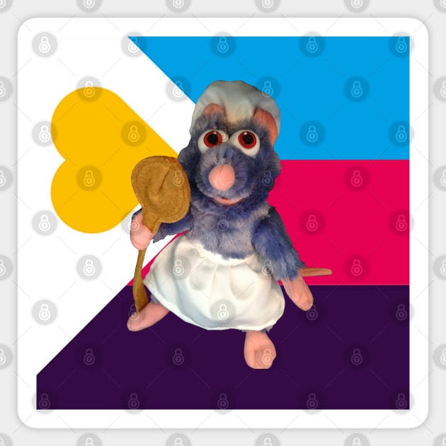 Ratatouille Polyamorous Rights (new flag) - Gay - Sticker | TeePublic