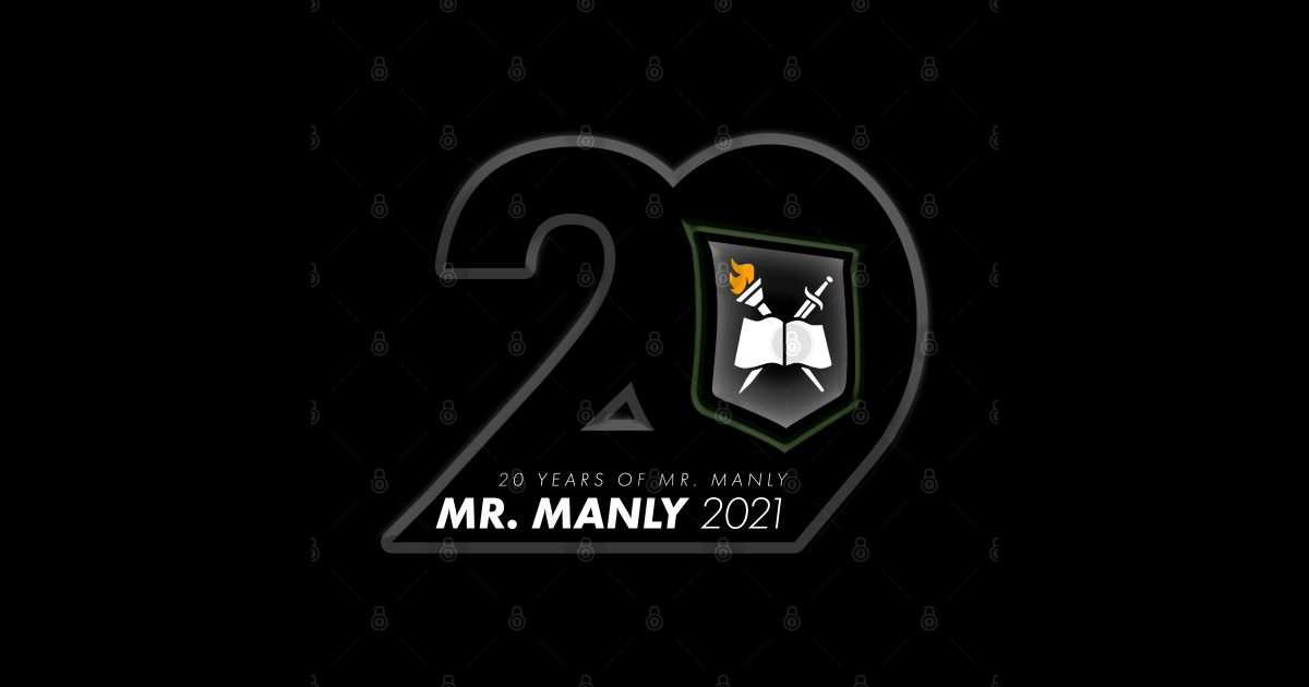 Mr. Manly 2021 - Main Tag Here - Sticker | TeePublic