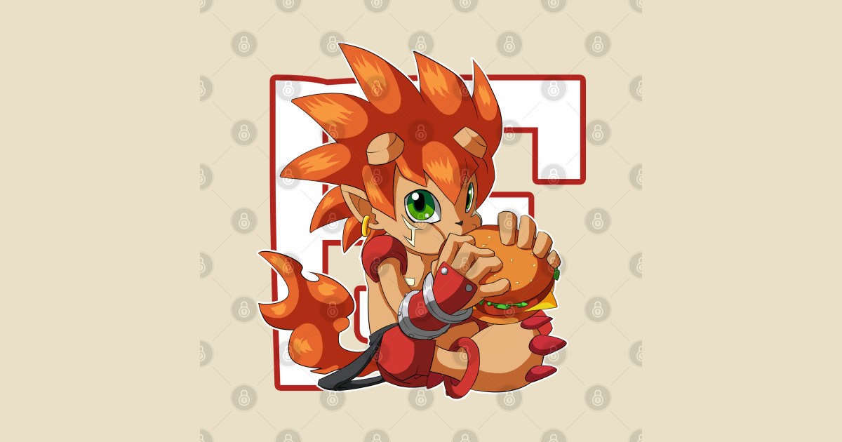 Flamon Hamburger - Anime - T-Shirt | TeePublic