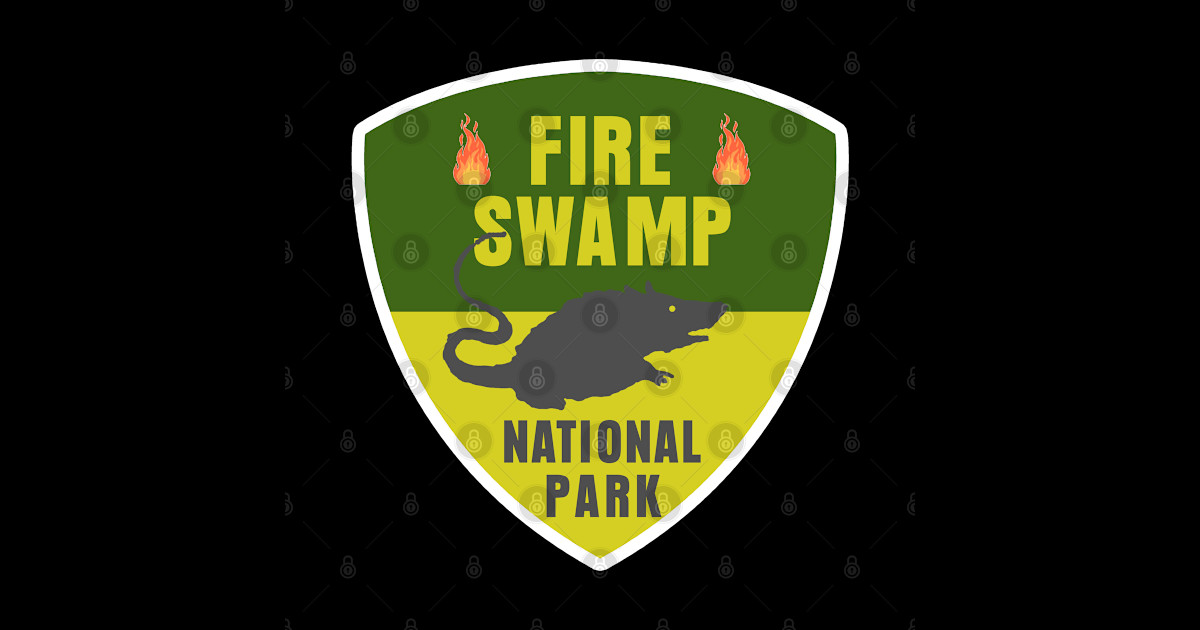 Fire Swamp National Park - Fire Swamp National Park - Sticker | TeePublic
