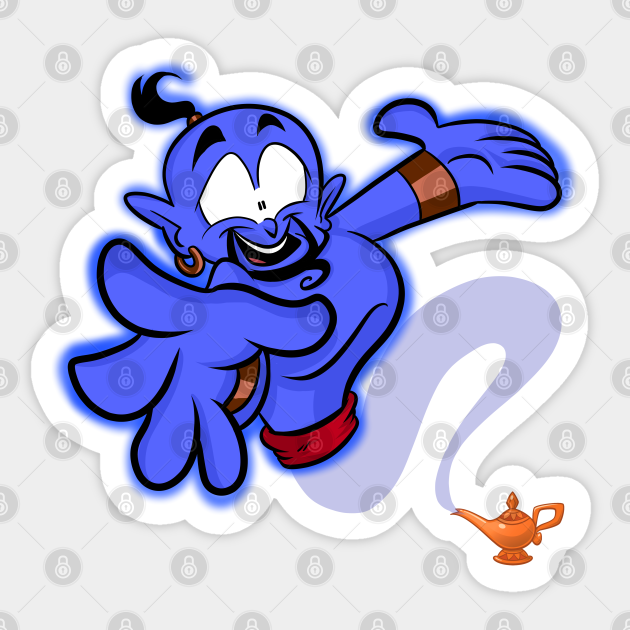 Genie Cutie - Aladdin - Sticker | TeePublic
