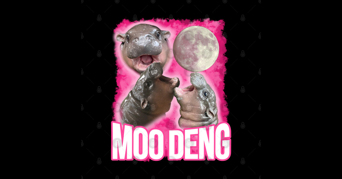 Moo Deng - Moo Deng - Sticker | TeePublic