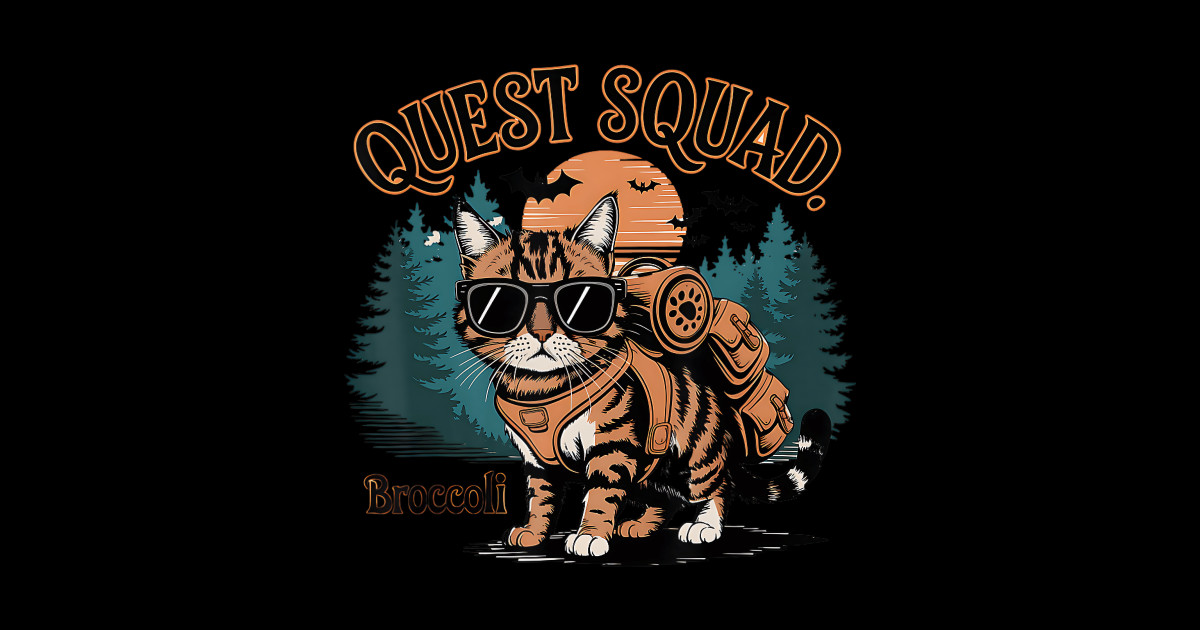 Quest Fantasy Squad Broccoli Funny Cat Meme - Quest Squad Broccoli ...