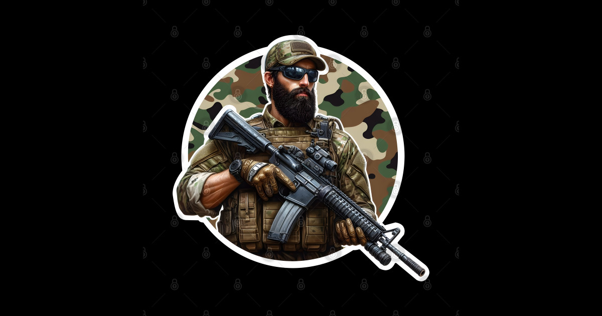 Tactical Man - Tactical - Sticker | TeePublic