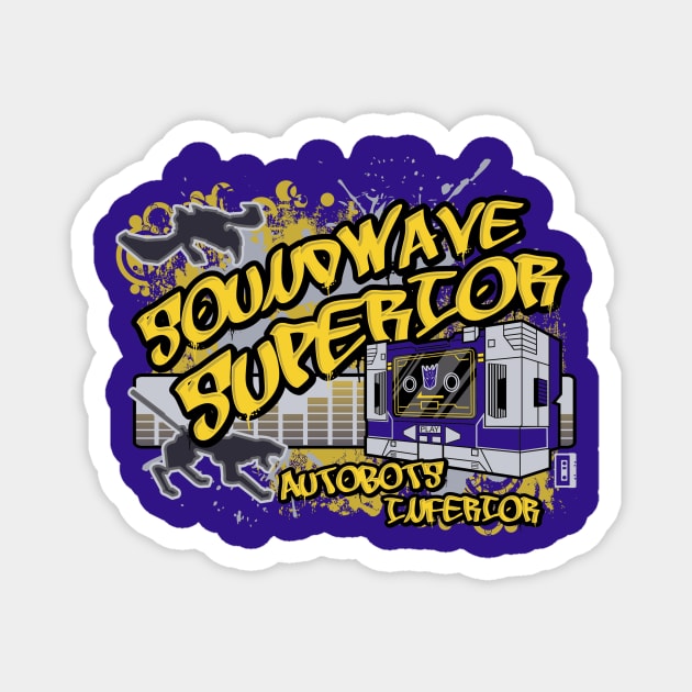 Soundwave Superior Graffiti - Soundwave - Magnet | TeePublic