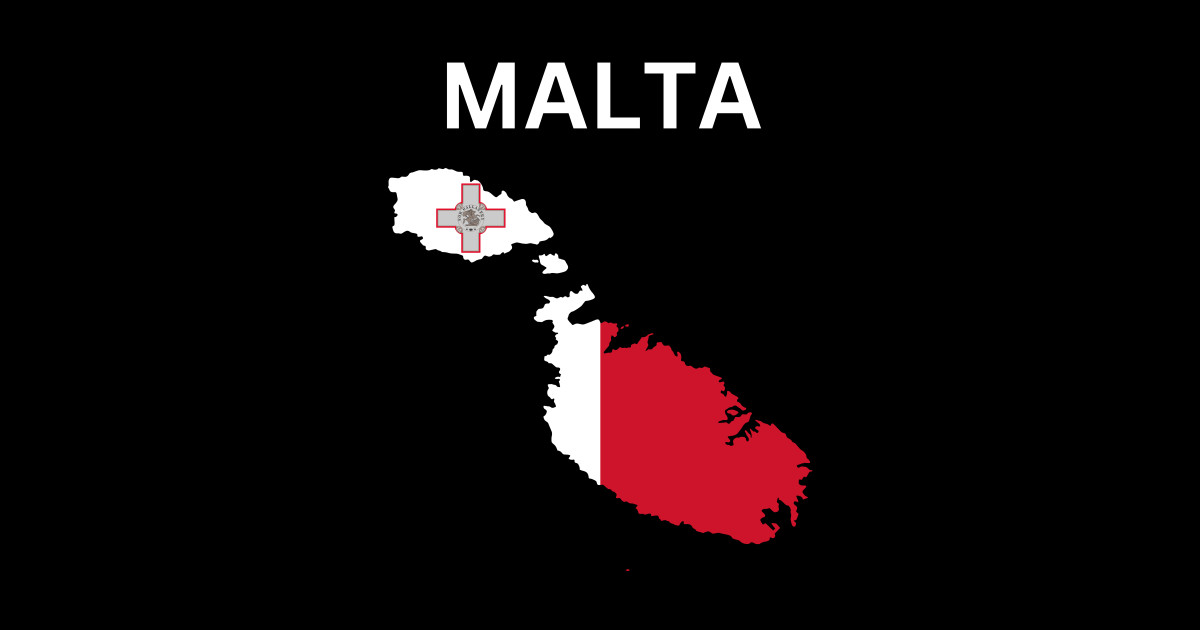 Malta Flag Map - Malta - Sticker | TeePublic