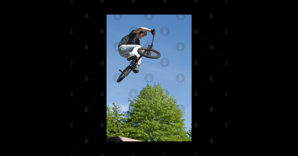 BMX Bike Stunt - Action - Sticker | TeePublic