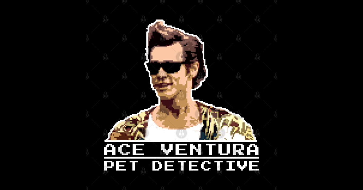 ace pixel art - Ace Ventura - Sticker | TeePublic