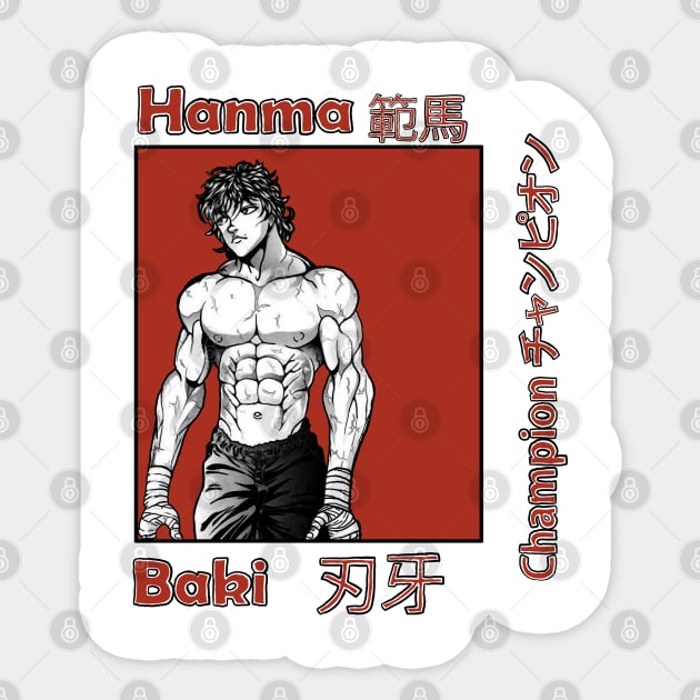 Baki Hanma - Baki - Sticker | TeePublic