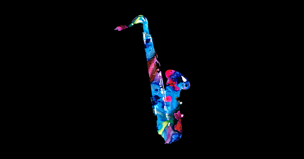 Colorful Saxophone 2 By Sharon Cummings Sharon Cumm - Music Lover ...