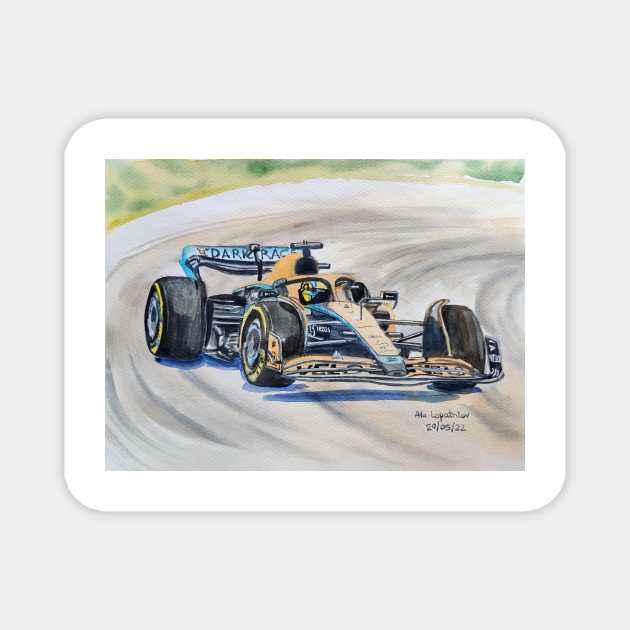 Formula 1 race car illustration - Formula 1 - Magnet | TeePublic
