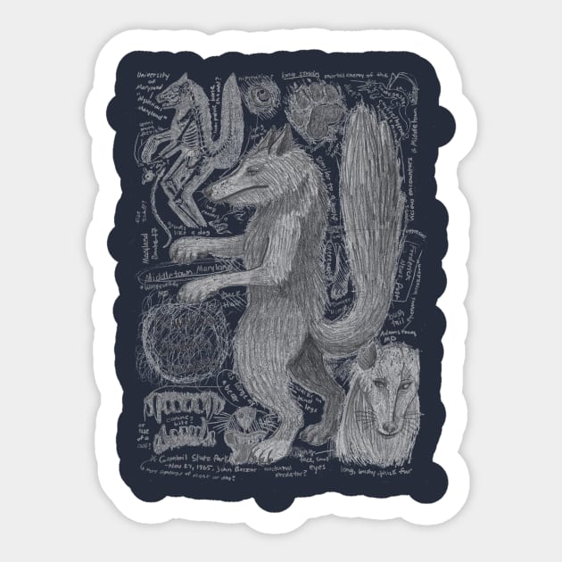 Dewayo/Dwayyo - Maryland Wolfman - Werewolf - Sticker | TeePublic