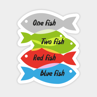 Dr Seuss One Fish Two Fish Fish Magnets for Sale | TeePublic