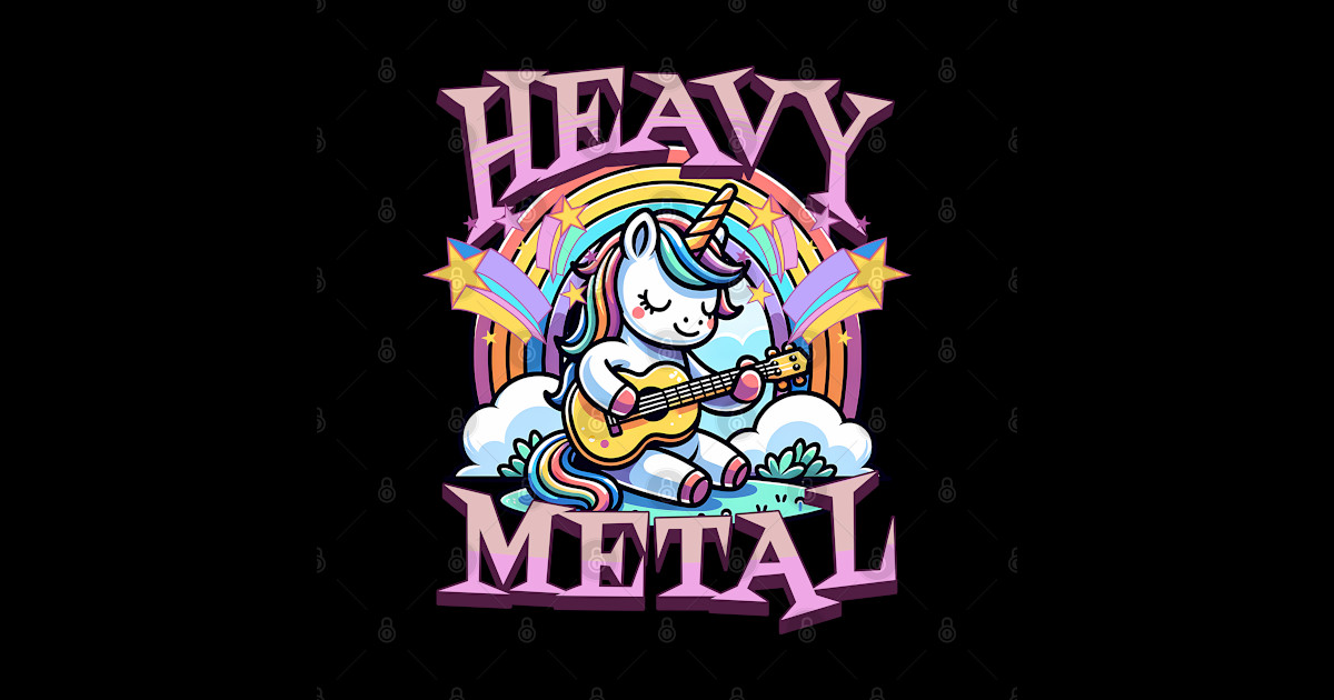 Heavy Metal Unicorn - Heavy Metal - Posters and Art Prints | TeePublic